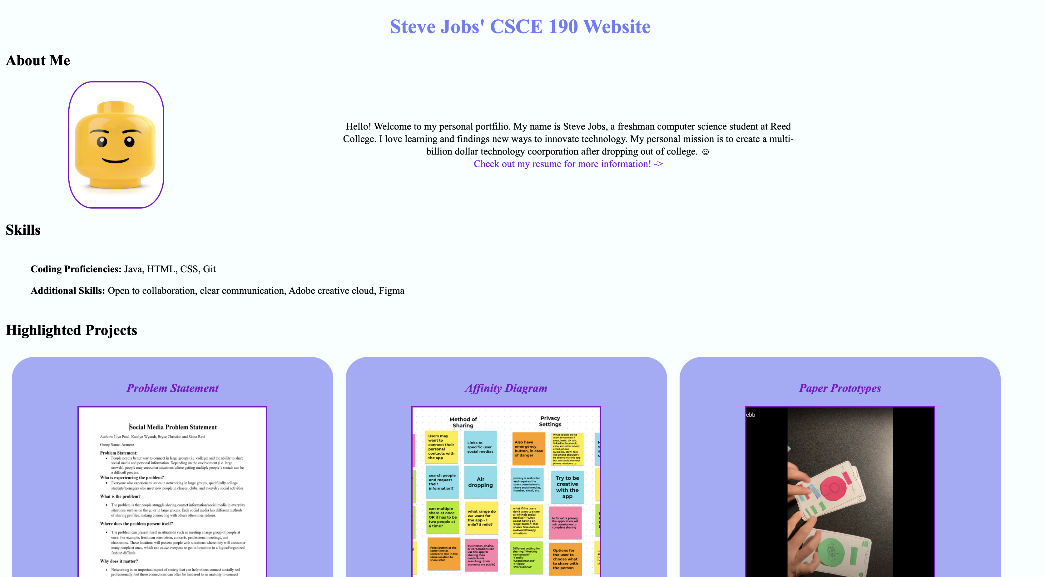 CSCE 190: Steve Jobs